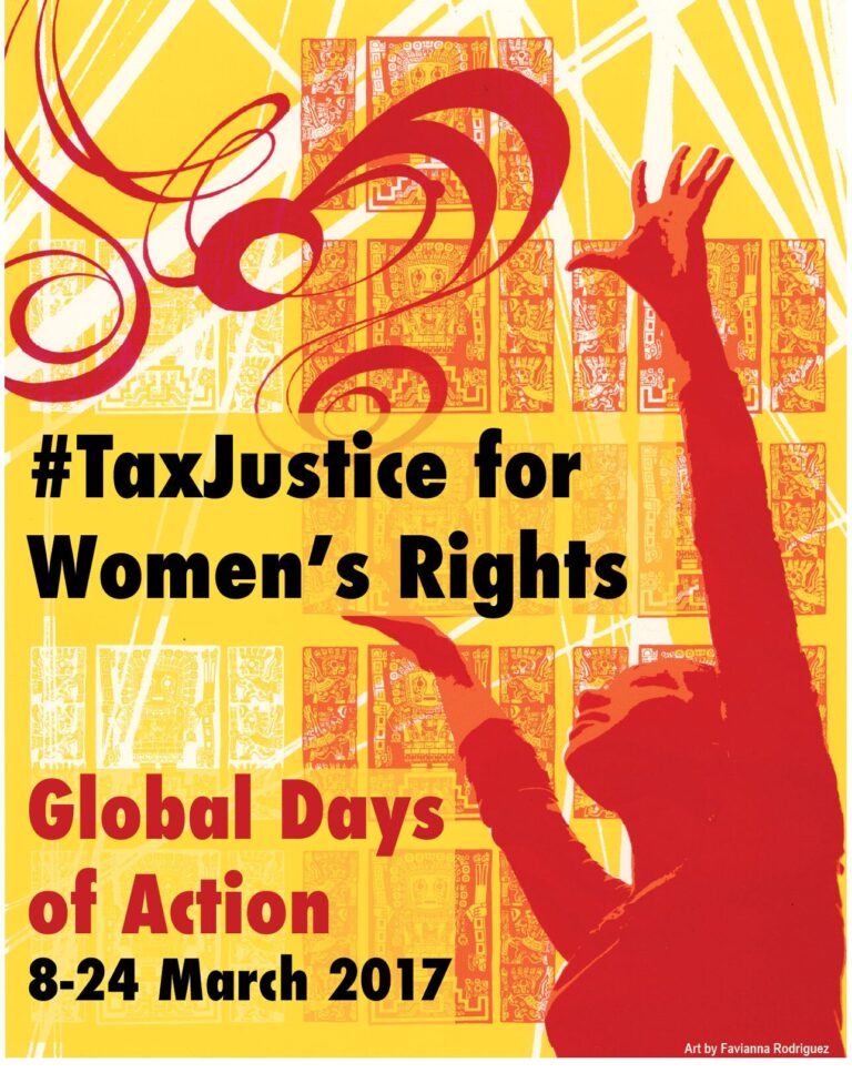 UNCSW2017 #TaxJustice For Women's Rights_poster - Global Tax Justice