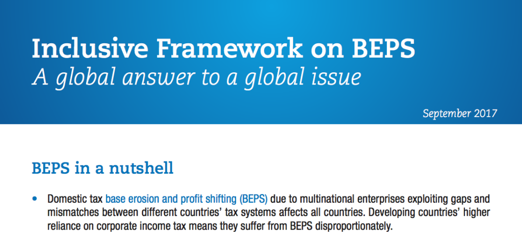Inclusive Framework On BEPS - Global Tax Justice